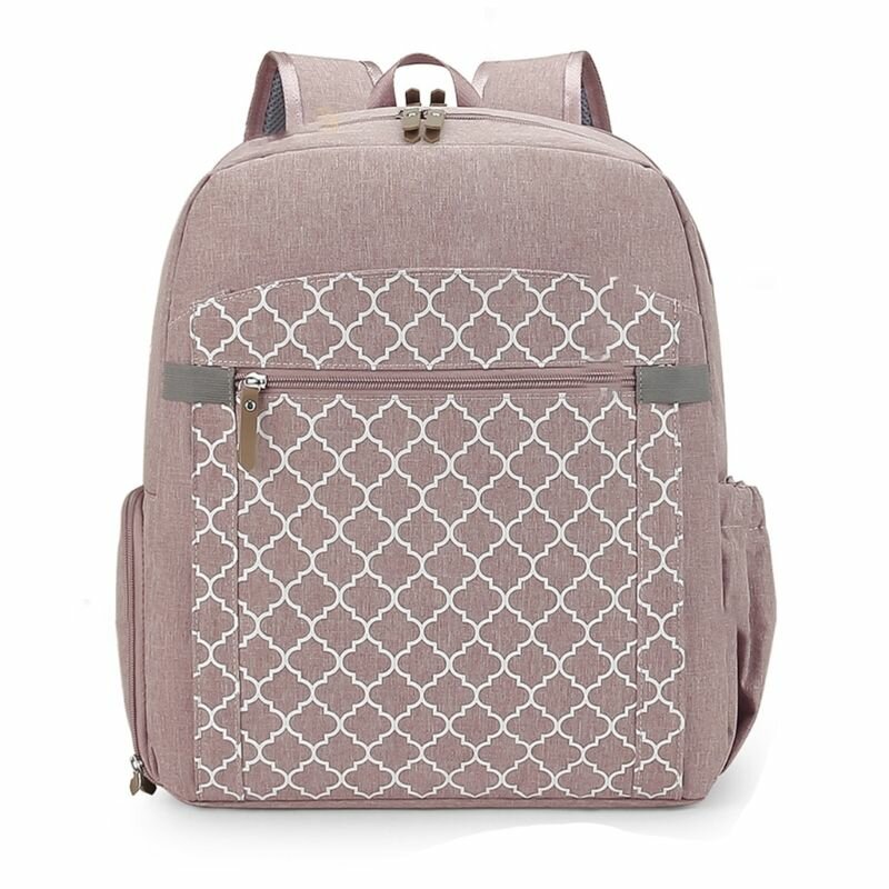 Сумка для молокоотсоса большой емкости, многофункциональная сумка для матери и ребенка-розовый