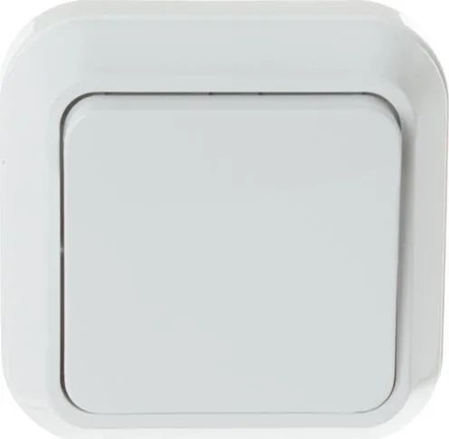 Выключатель Makel 1ОП, накладной, открытый монтаж, 250 В, белый, 1 шт