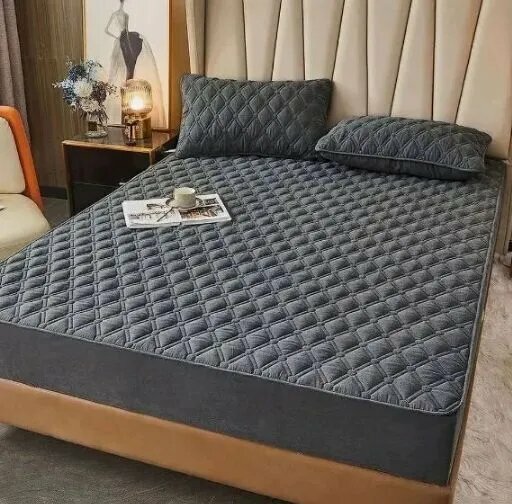 Timean Наматрасник защитный 140x200х27см серый, темно-серый