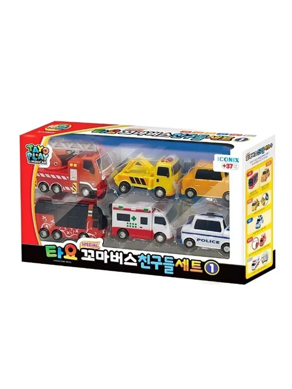 Little Bus Tayo Special Little Bus Tayo Friends Set 6 Pcs 1 Set Mini Car(Коробка из 6шт)