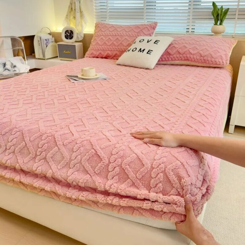 IKEA Наматрасник-чехол 200x220х28см светло-розовый