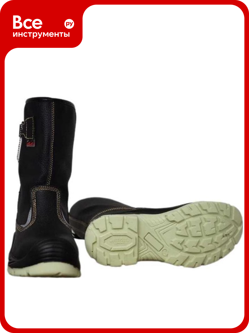 Сапоги рабочие Текстиль Механика черные, комбинированные TMS390CS, размер 40 Ц2319, металлический, регулируемый