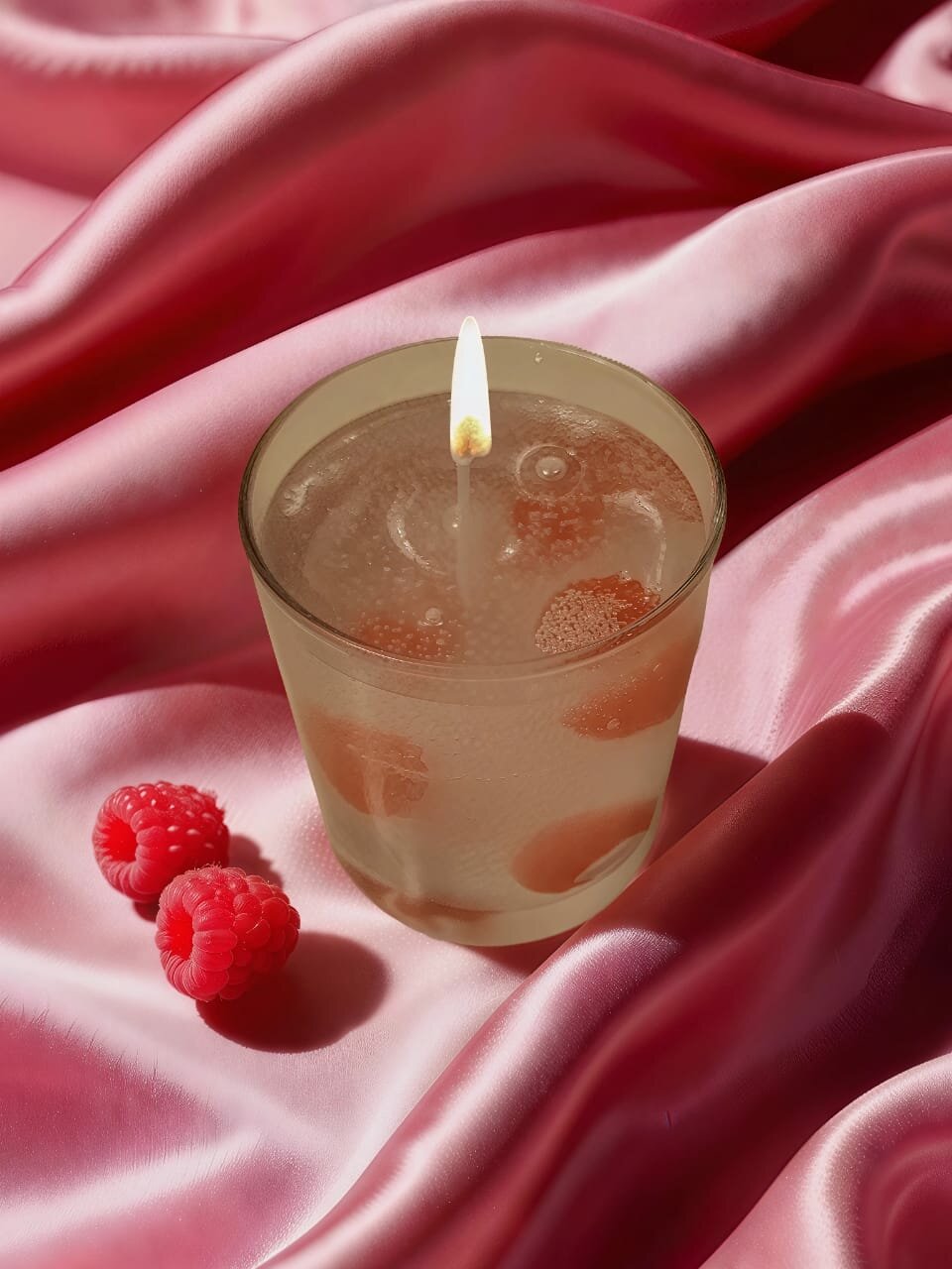 Свеча ароматическая с декором JADEN