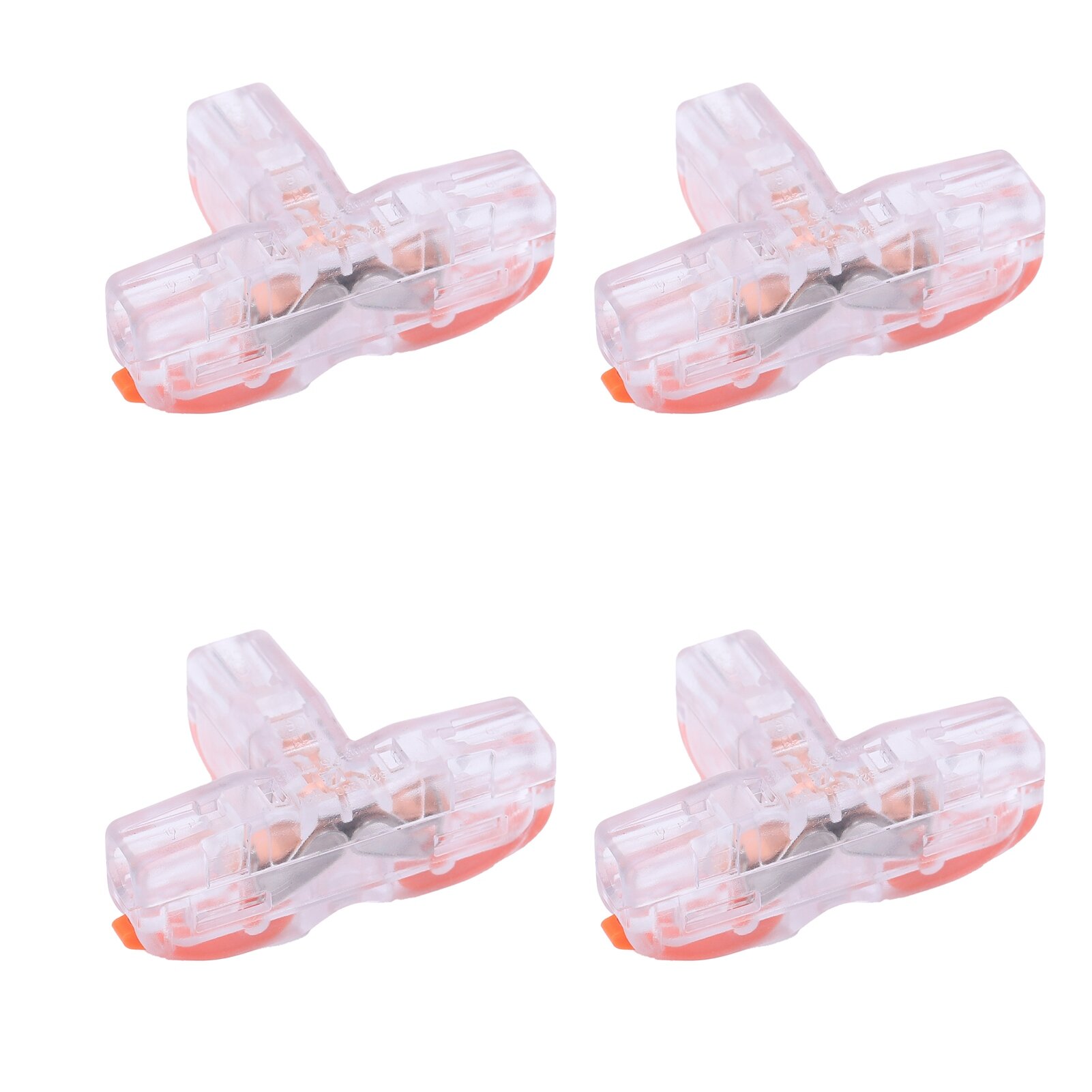 20 шт, быстрый клеммный блок, разъем для проводов T-образной формы, разветвитель проводов SPLT1 (прозрачный)