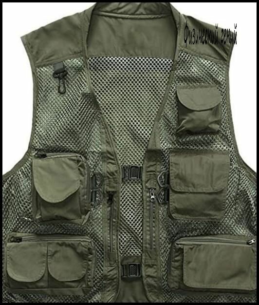 Летний открытый мужской сетчатый рыболовный жилет с несколькими карманами