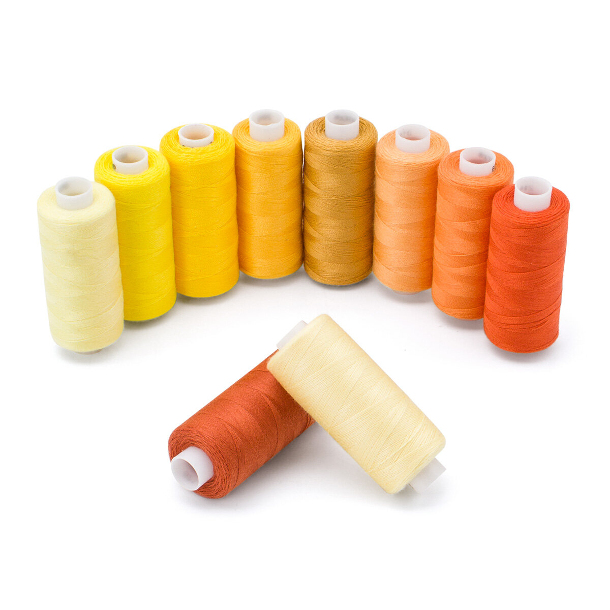 Нитки швейные 40/2, нитки для шитья, набор 10 цветов, длина катушки 365 м, Bestex