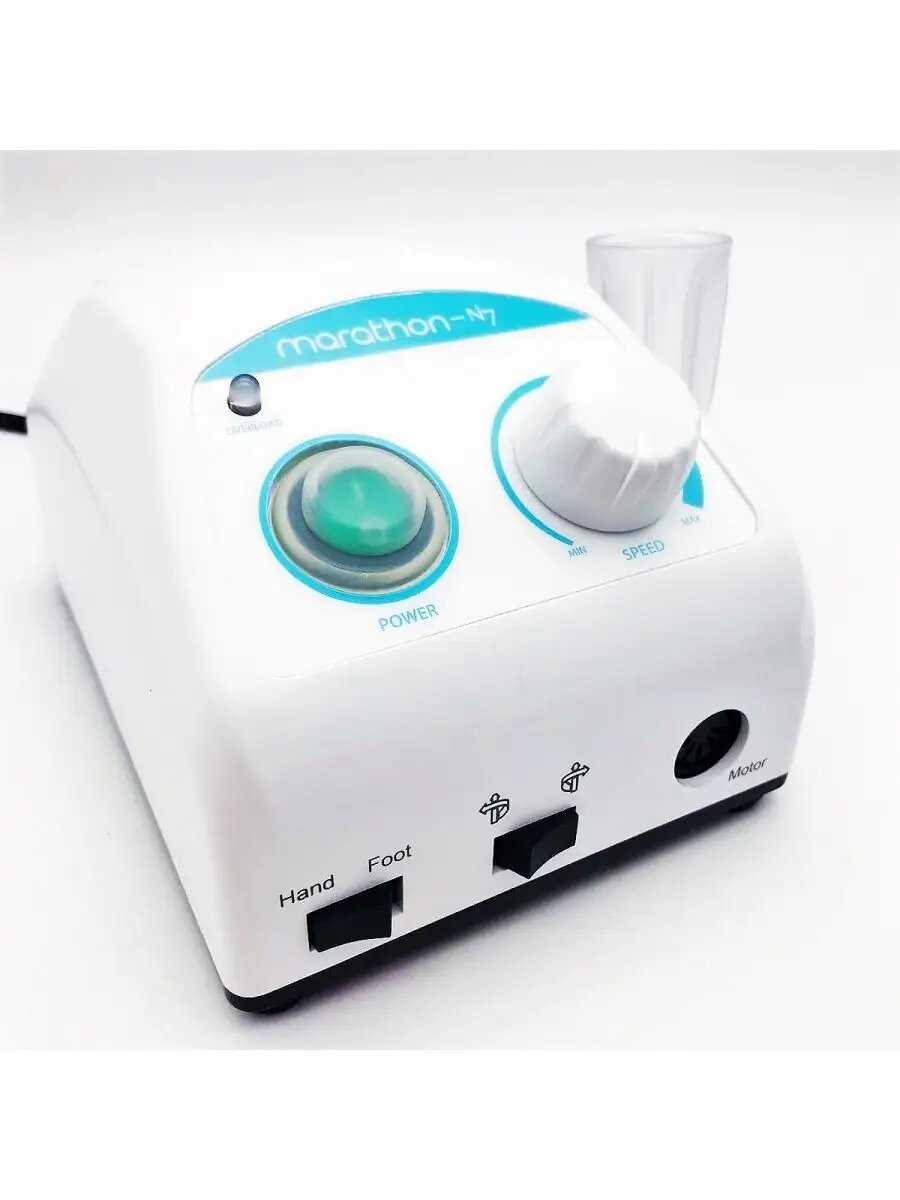 Фрезер Marathon N7, для аппаратного маникюра и педикюра, мощность 100Вт, белый