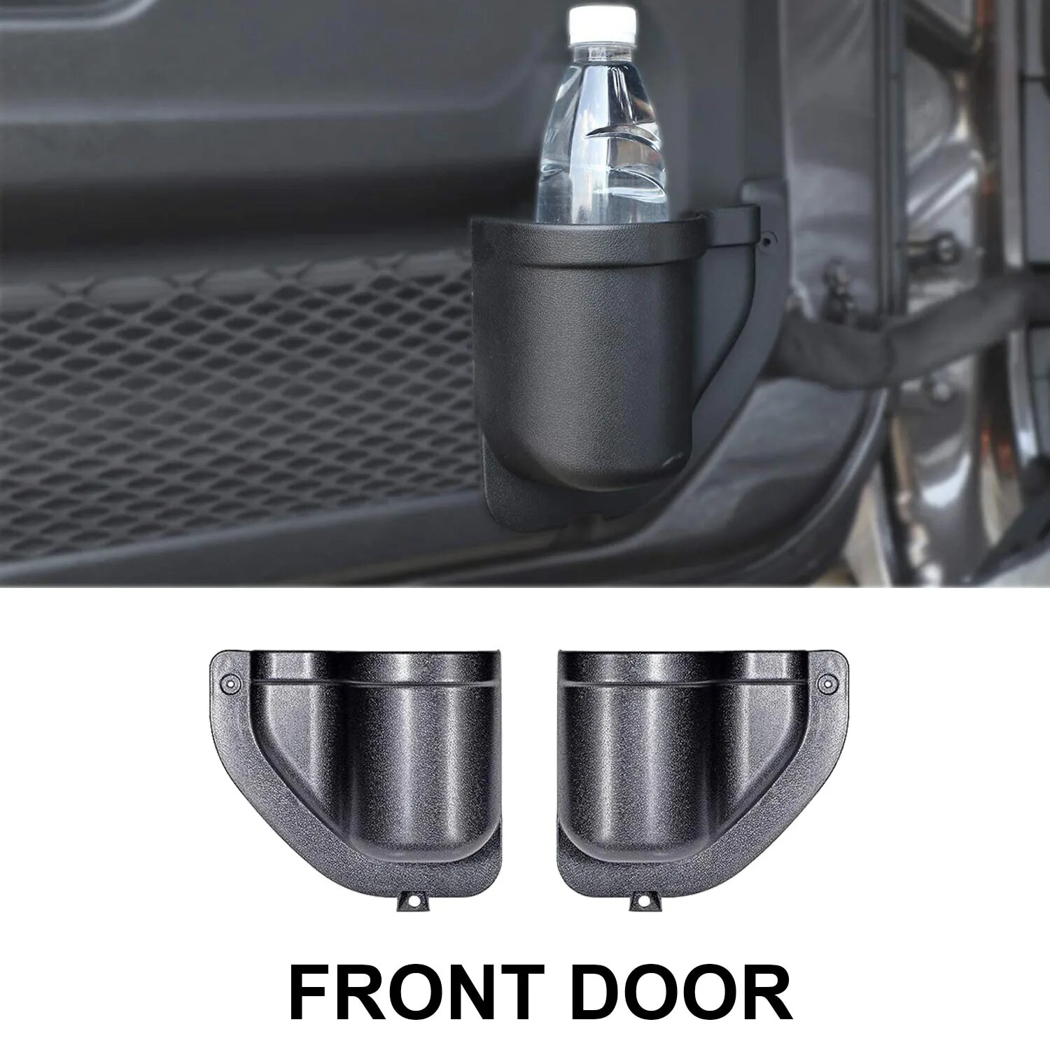 Для Jeep Wrangler JL & Unlimited Sport Sahara Rubicon 2018 2019 2020 2021 коробка для хранения передней и задней боковой двери автомобильные аксессуары, Front