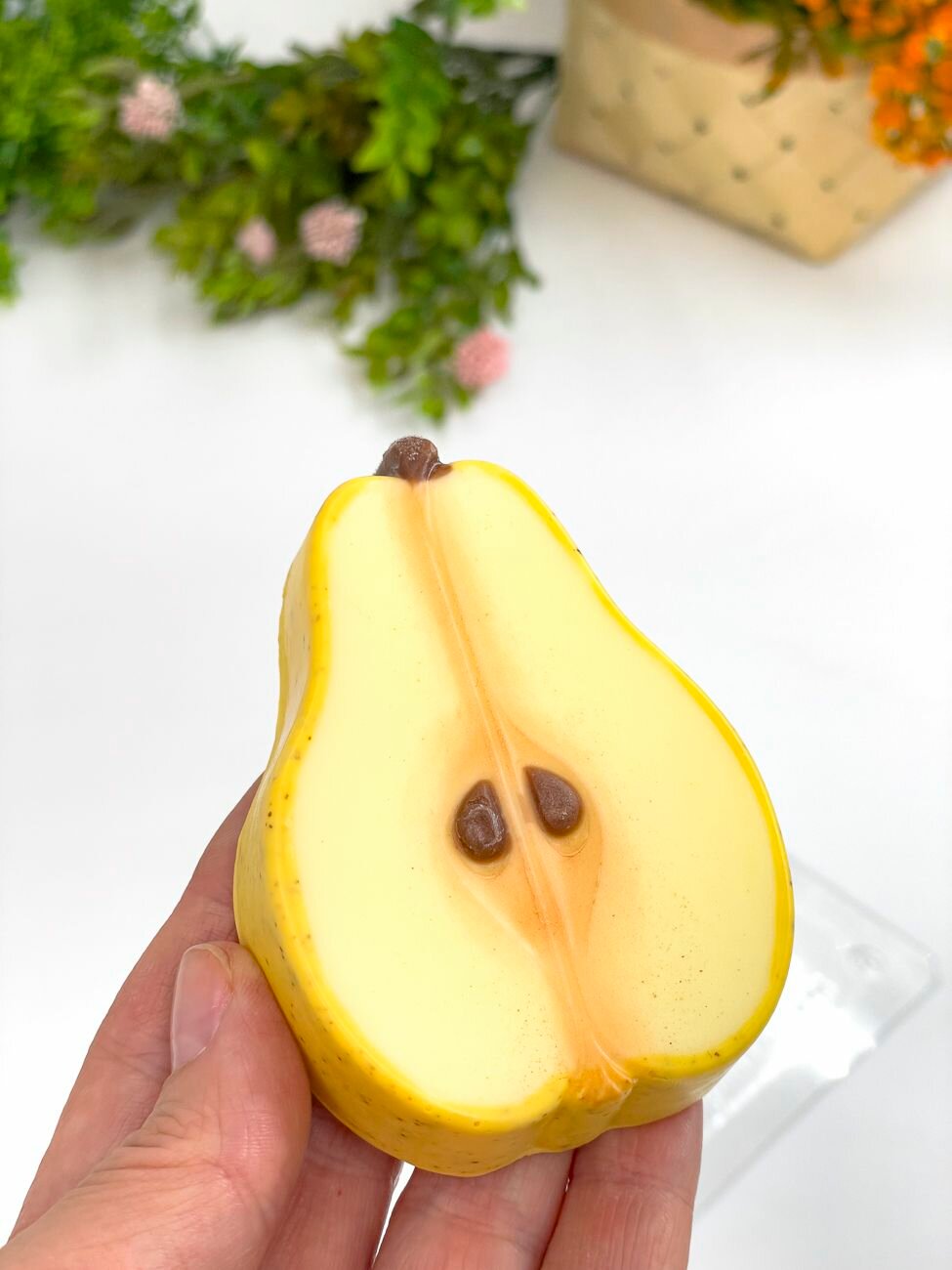 "Груша" форма пластиковая для мыла и шоколада