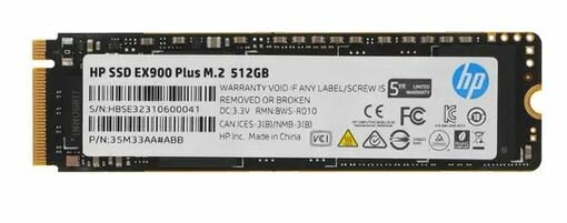 512 ГБ SSD M.2 накопитель HP EX900 Plus (35M33AA#ABB)