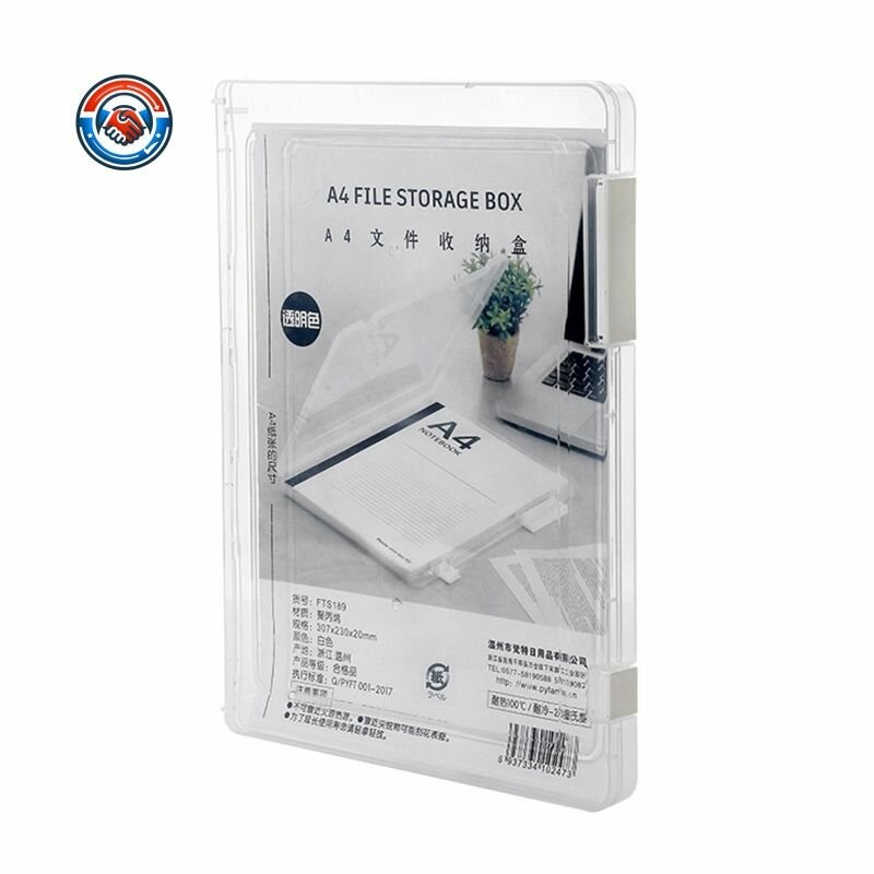 Прозрачный пластиковый чехол-органайзер для документов А4 с пылезащитной крышкой и застёжкой, тонкий офисный кейс для бумаг, контрактов, сертификатов и школьных файлов, компактный стопкой стеллаж