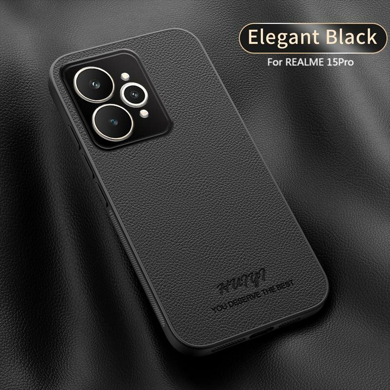 Чехол для realme 15 Pro / Реалми 15 Про антиударный Защитная оболочка, матовая поверхность, OблoЖкa, искусственная кожа, защита камеры, ударопрочный, realme, realme 15 Pro, черный,