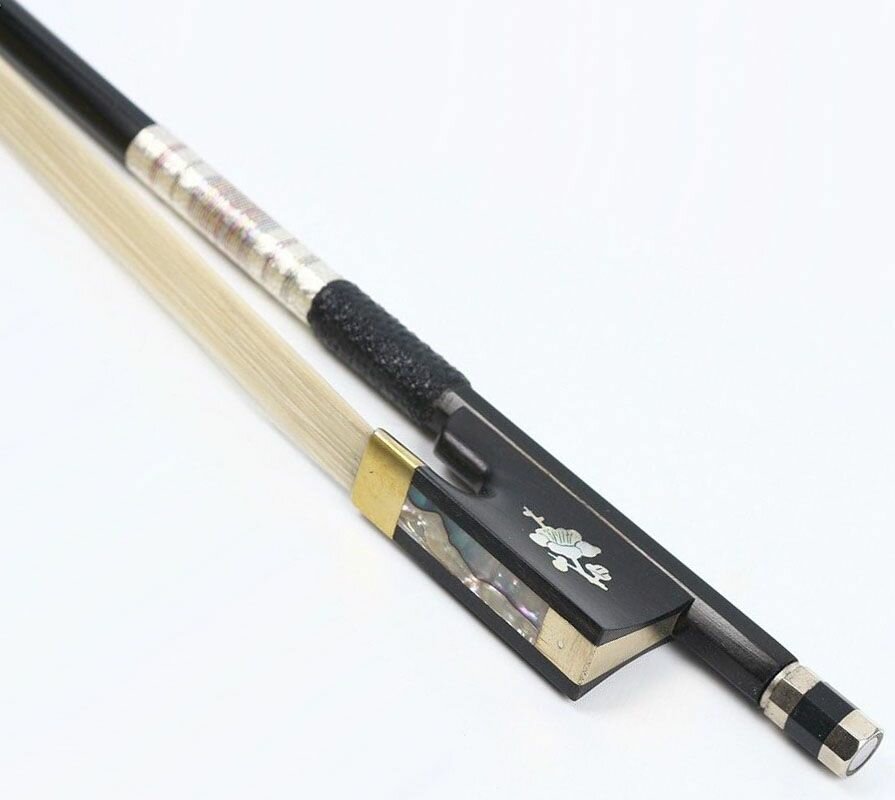 Artemis YFB-V27-4/4 Смычок из черной карбоновой фибры для скрипки 4/4 с трехчастным винтом, колодочк
