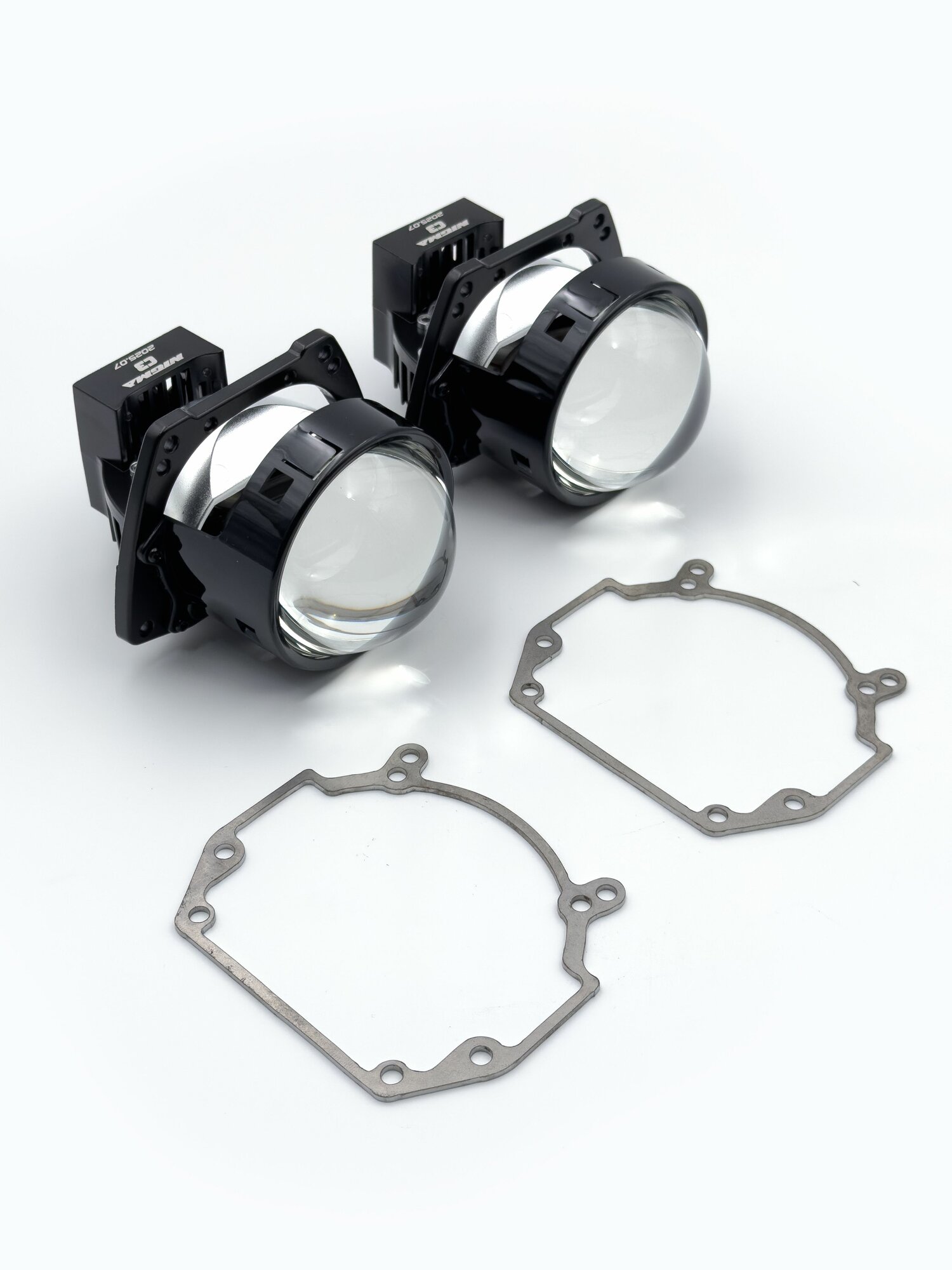 Светодиодные линзы bi-led Viper L3 60W для Volkswagen Passat 2005-2010 / Билед модули Вайпер 3.0 дюйма на Фольцваген Пассат Б6