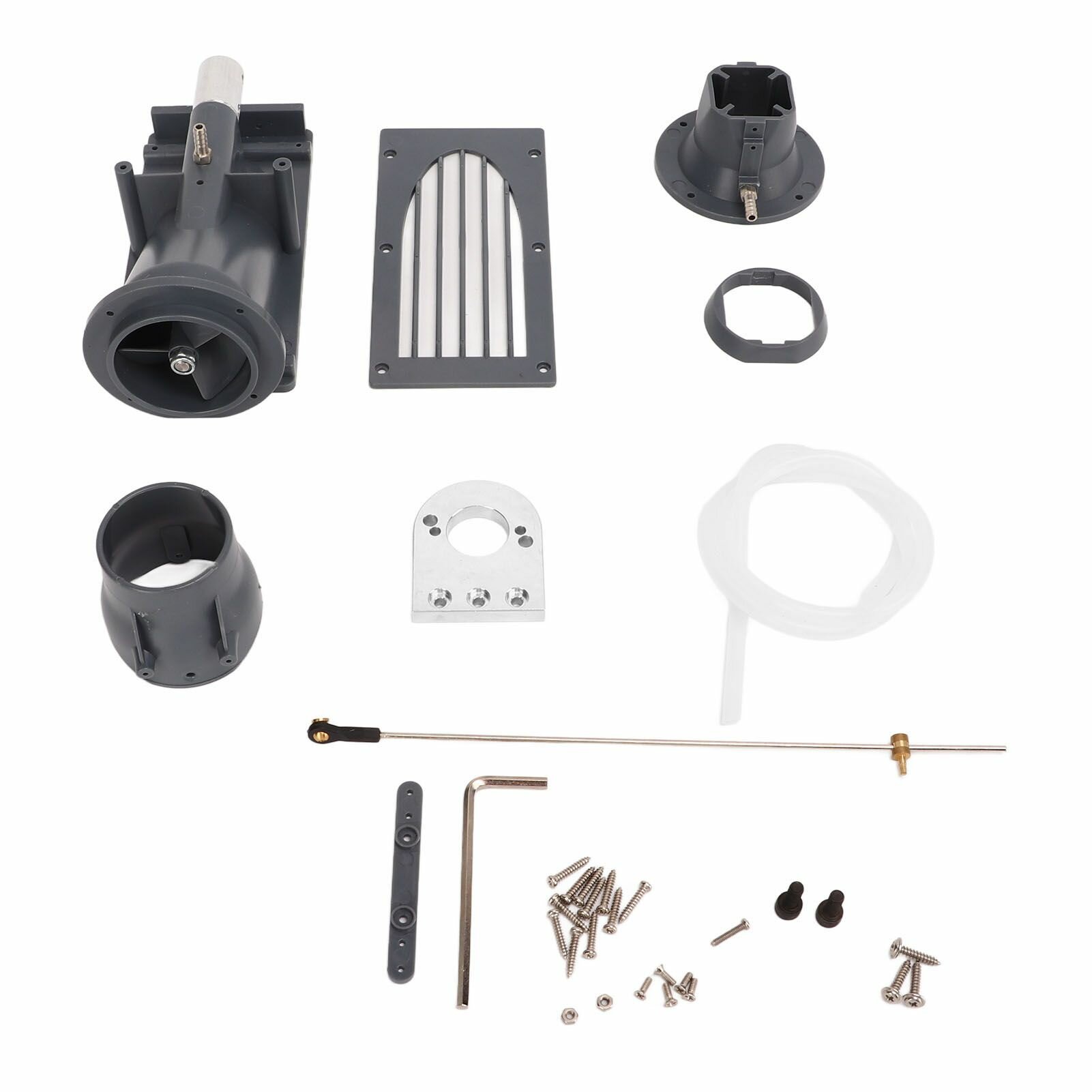 40 мм водометный толкатель для лодки с дистанционным управлением, насос большого калибра, водометный толкатель, подруливающее устройство для лодки, серый