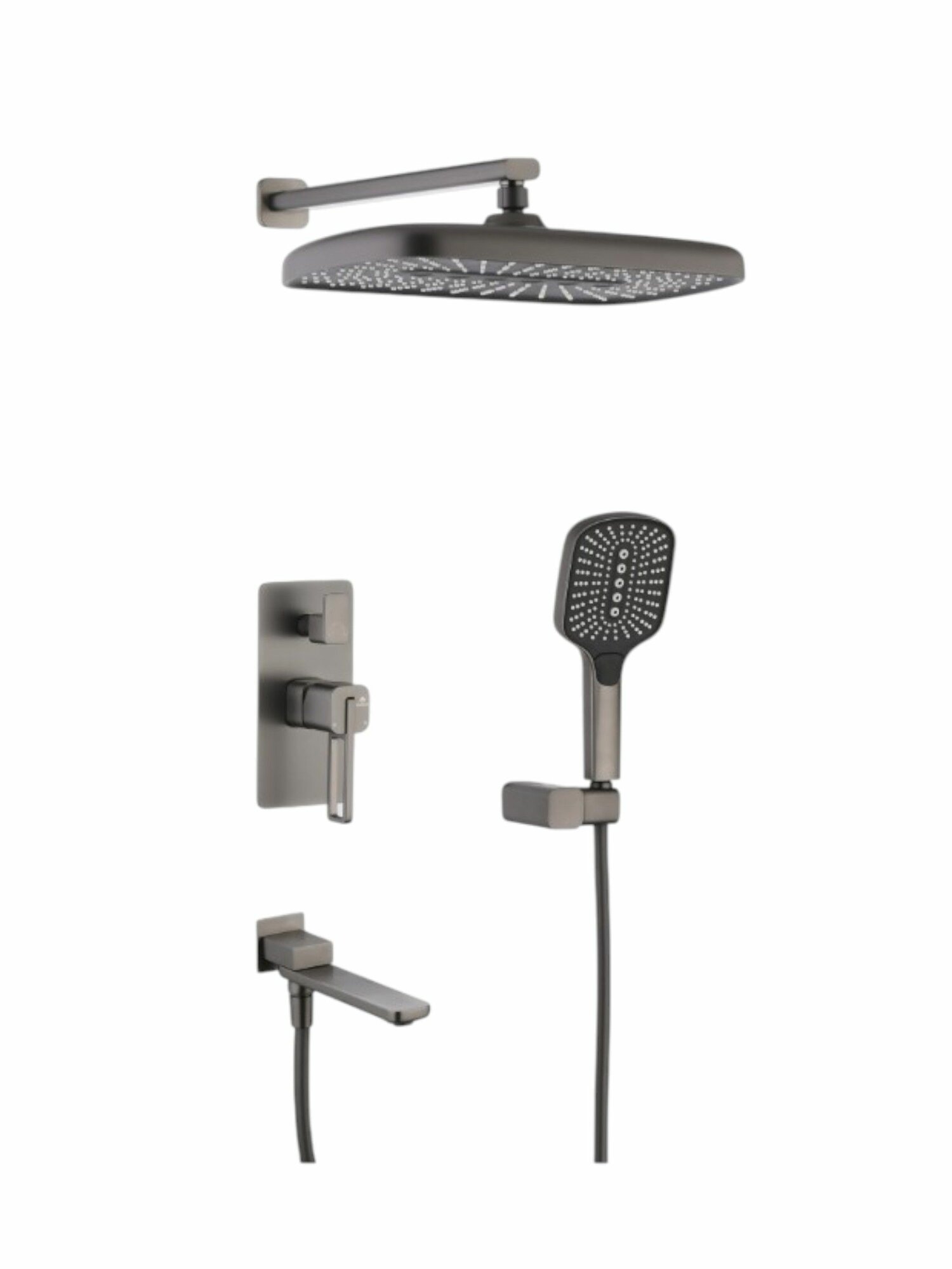 Смеситель встраиваемый для душа 3-я функция GANZER GZ12165-Q