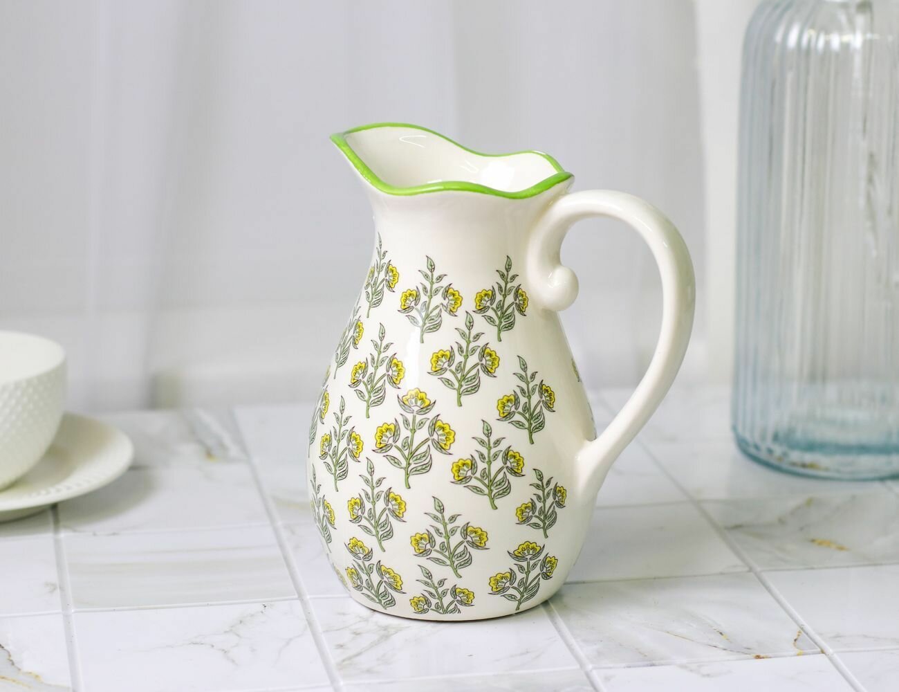 Декоративный кувшин зверобой, керамика, 18 см, Boltze 2055177