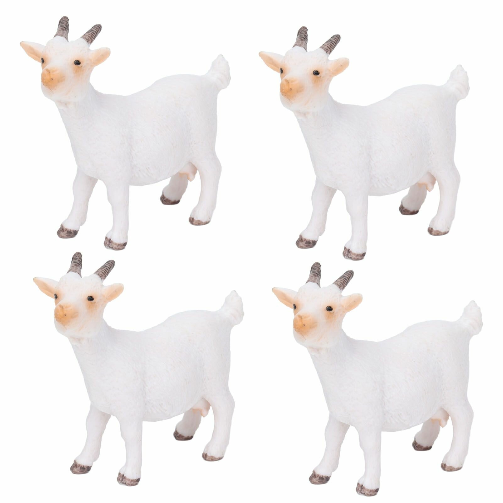 4 шт, набор фигурок козла, сельскохозяйственные животные, имитация модели козла, игрушка, подарок на день рождения, украшение для детей