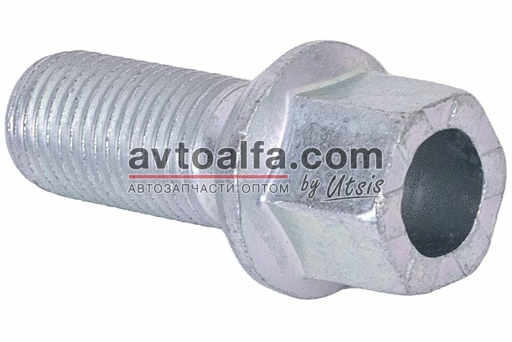 Болт М14х1,5 колеса Volkswagen (47,5 /27, ключ 17, сфера, цинк) (уп.10 шт)