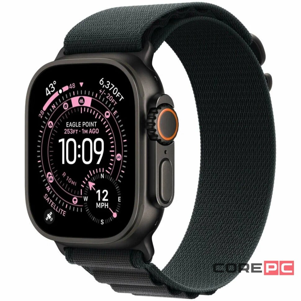 Умные часы Apple Watch Ultra 3 49mm Black Titanium Case with Black Alpine Loop (S)