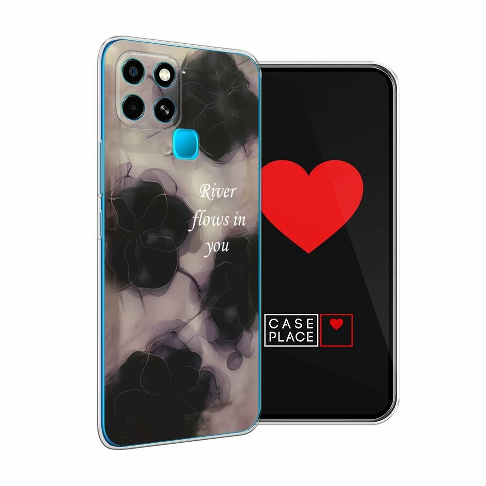 Чехол на Infinix Smart 6 / Инфиникс Смарт 6 с принтом River flows in you — фото 1