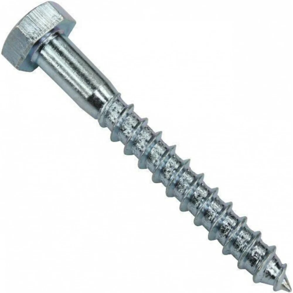 BEFAST шуруп для крепления деревянных лаг и реек din 571, покрытие белый цинк 8x100 (5 шт.) GLF081005S