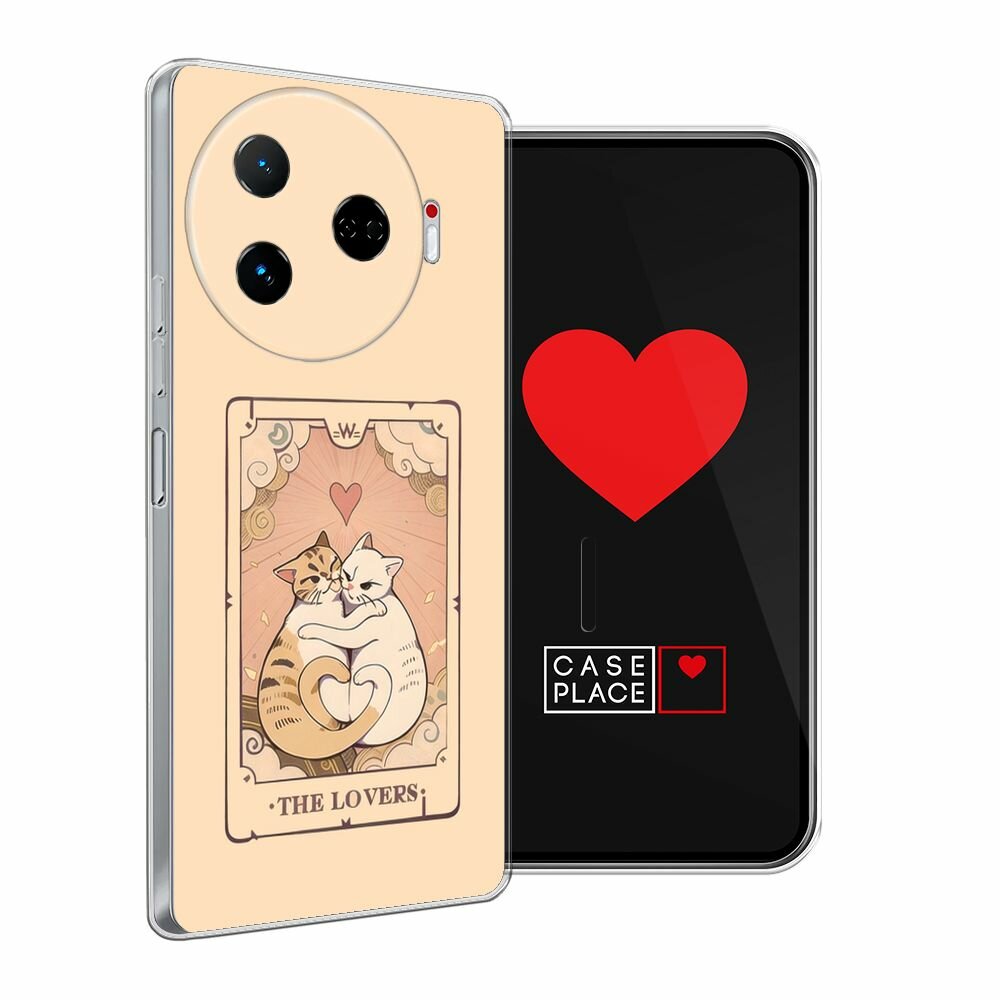 Чехол на Tecno Camon 30 Pro 5G / Текно Камон 30 Про 5G с принтом "The lovers cats 1 - 14 февраля" — фото 1