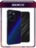 Силиконовый чехол на Realme C33 / Реалми С33 с принтом "Синий карбон"