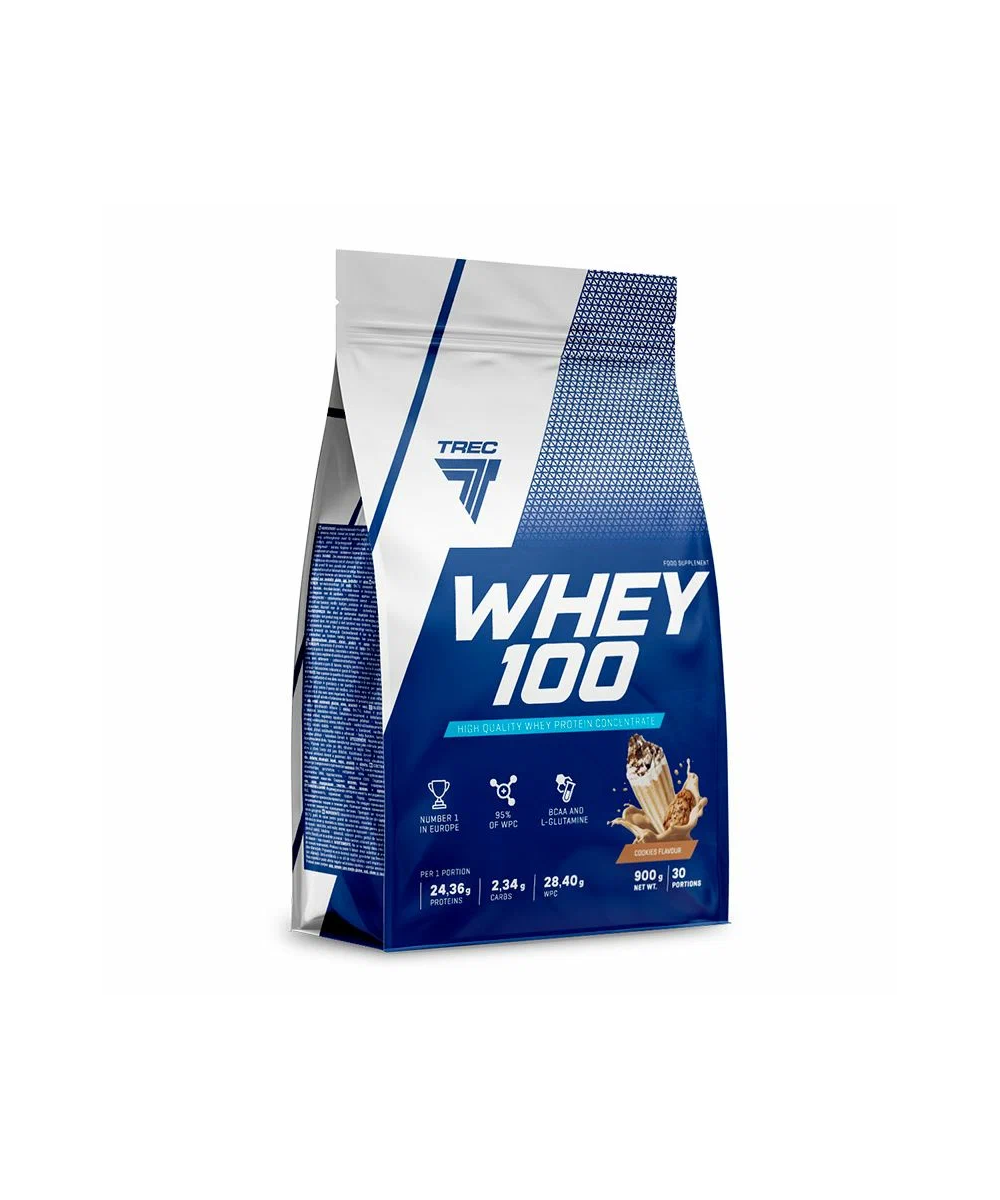 Trec Nutrition WHEY 100 900g, Печенье, Протеин сывороточный, 30 порций