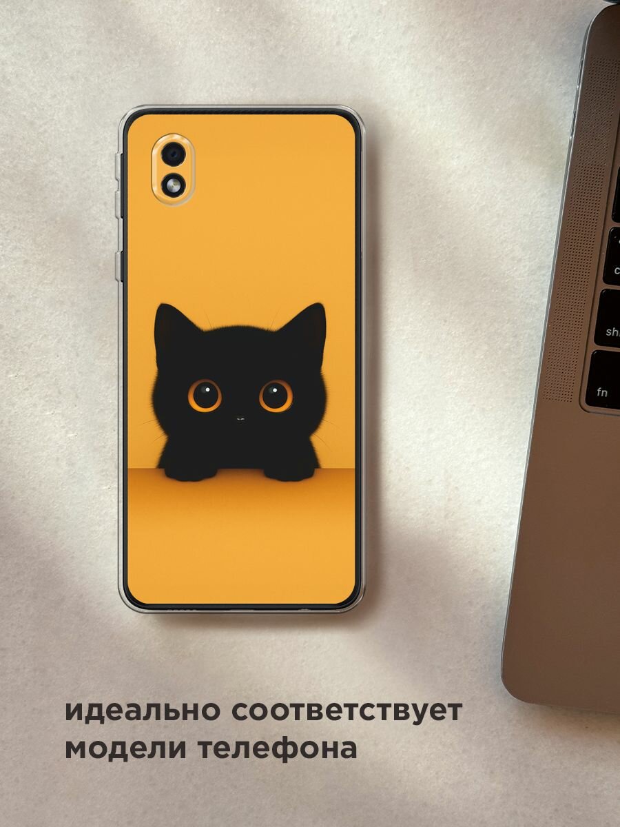 Чехол на Samsung Galaxy A01 Core / Самсунг Галакси А01 Core с принтом "Контрастный котик" — фото 1