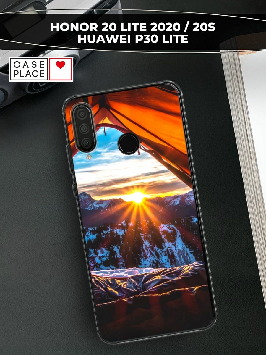 Чехол на Huawei P30 Lite/Honor 20S/20 Lite (2020) / Хуавей P30 Лайт с принтом "Горы 7"