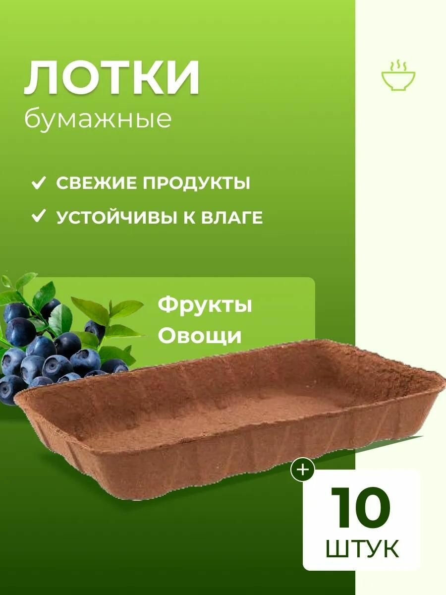 Лоток одноразовый бумажный для еды
