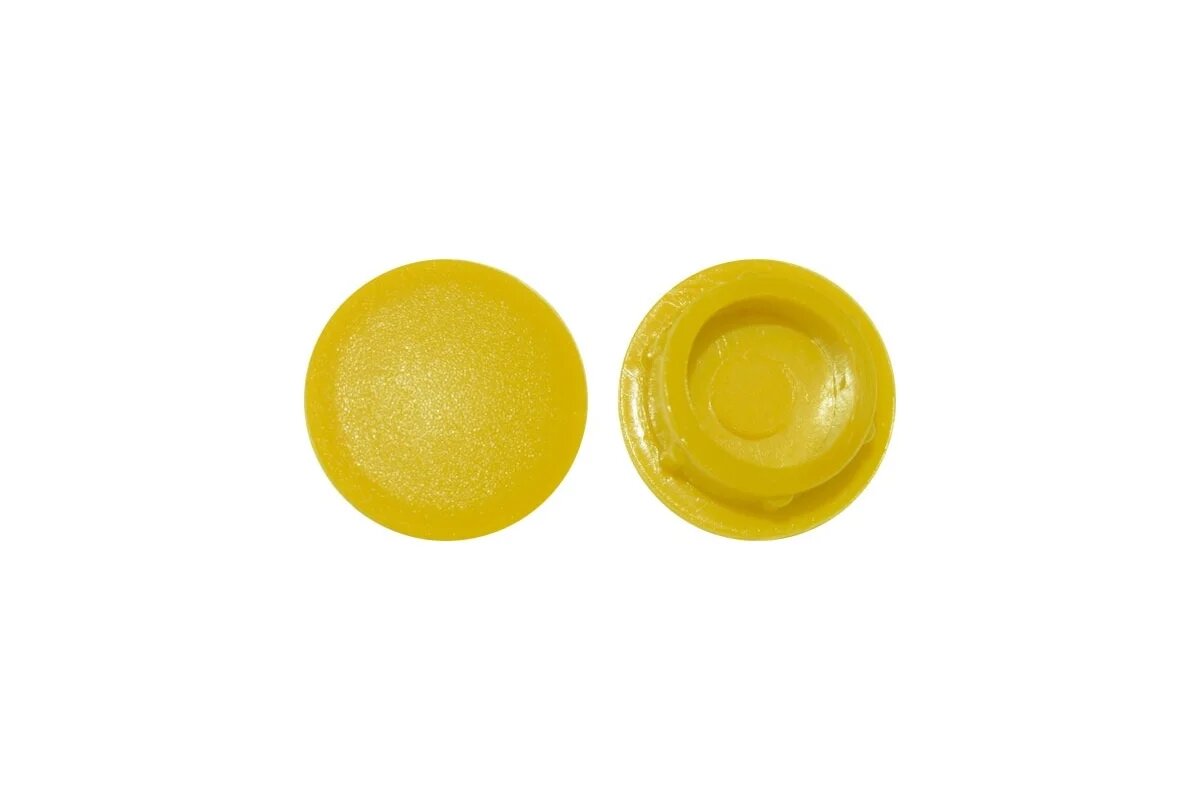 Заглушка d8 мм, декоративная, цвет: желтая. "МастерБолтиков" ( 100 шт )