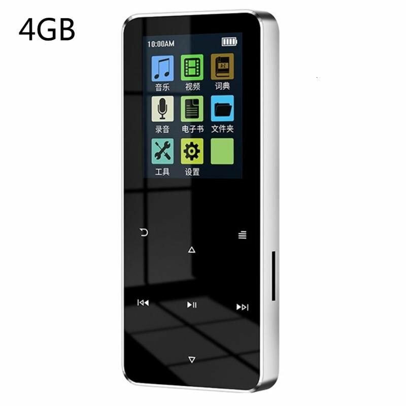 Digital Music Media Player Bluetooth-совместимый, Серебро - 4G