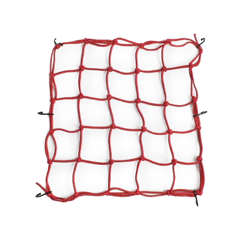 Мотоцикл отражающая грузовая сетка 16 "x16" банджи -растягиваемое бандре