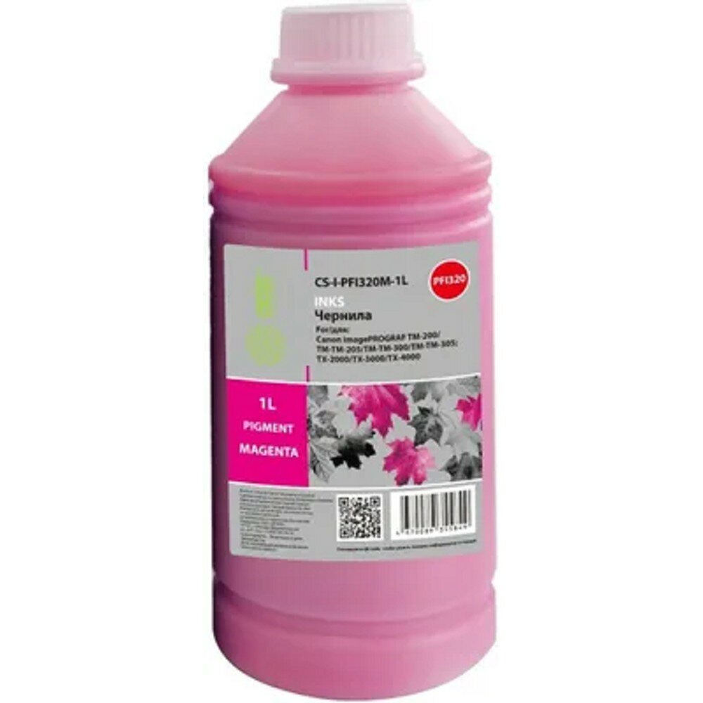 Чернила CS-I-PFI320M-1L, Пурпурный (Magenta)