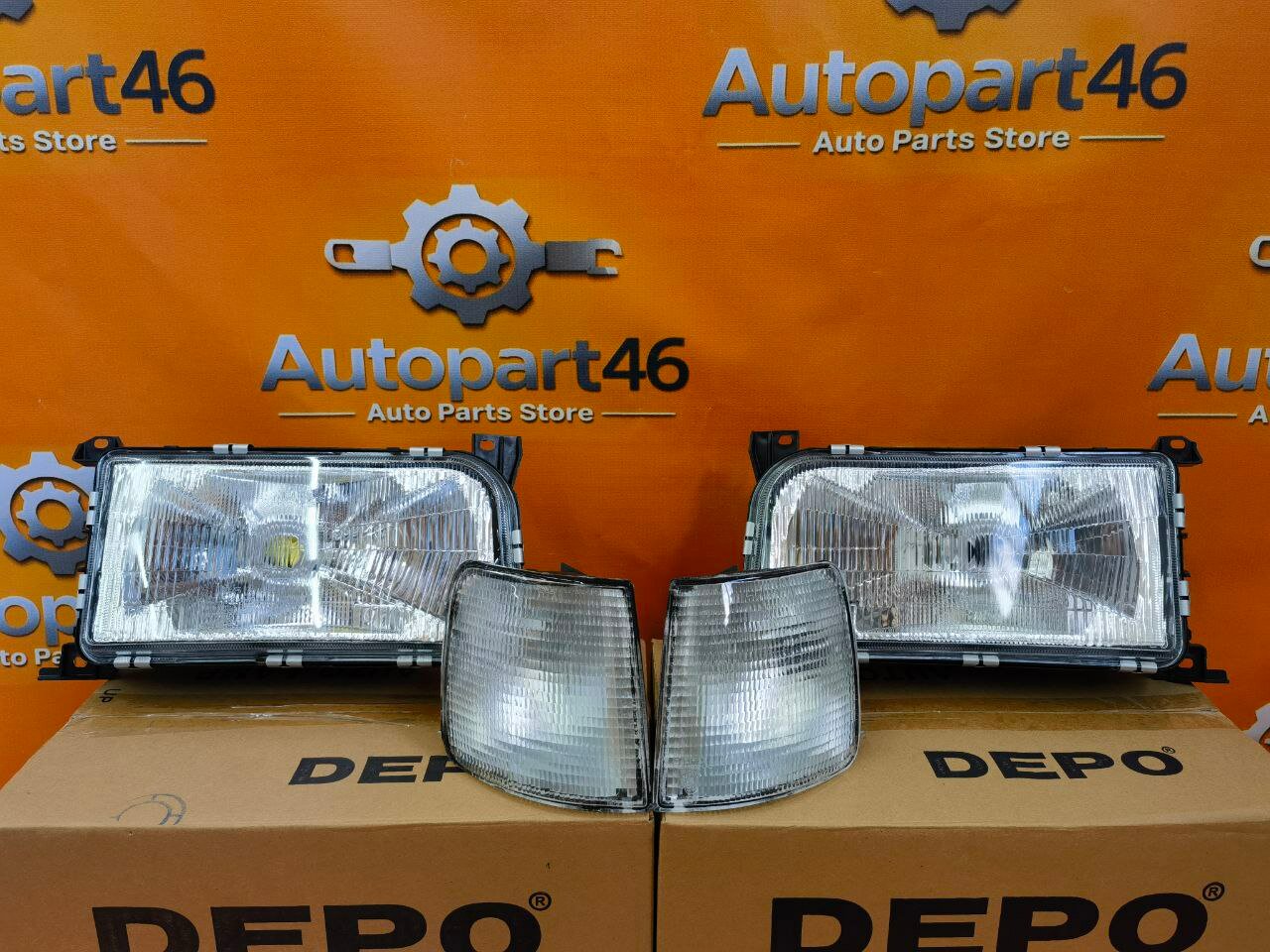 Фары c поворотами Фольксваген пассат Б3 VW PASSAT B3 1988-1993 depo тайвань отличное качество