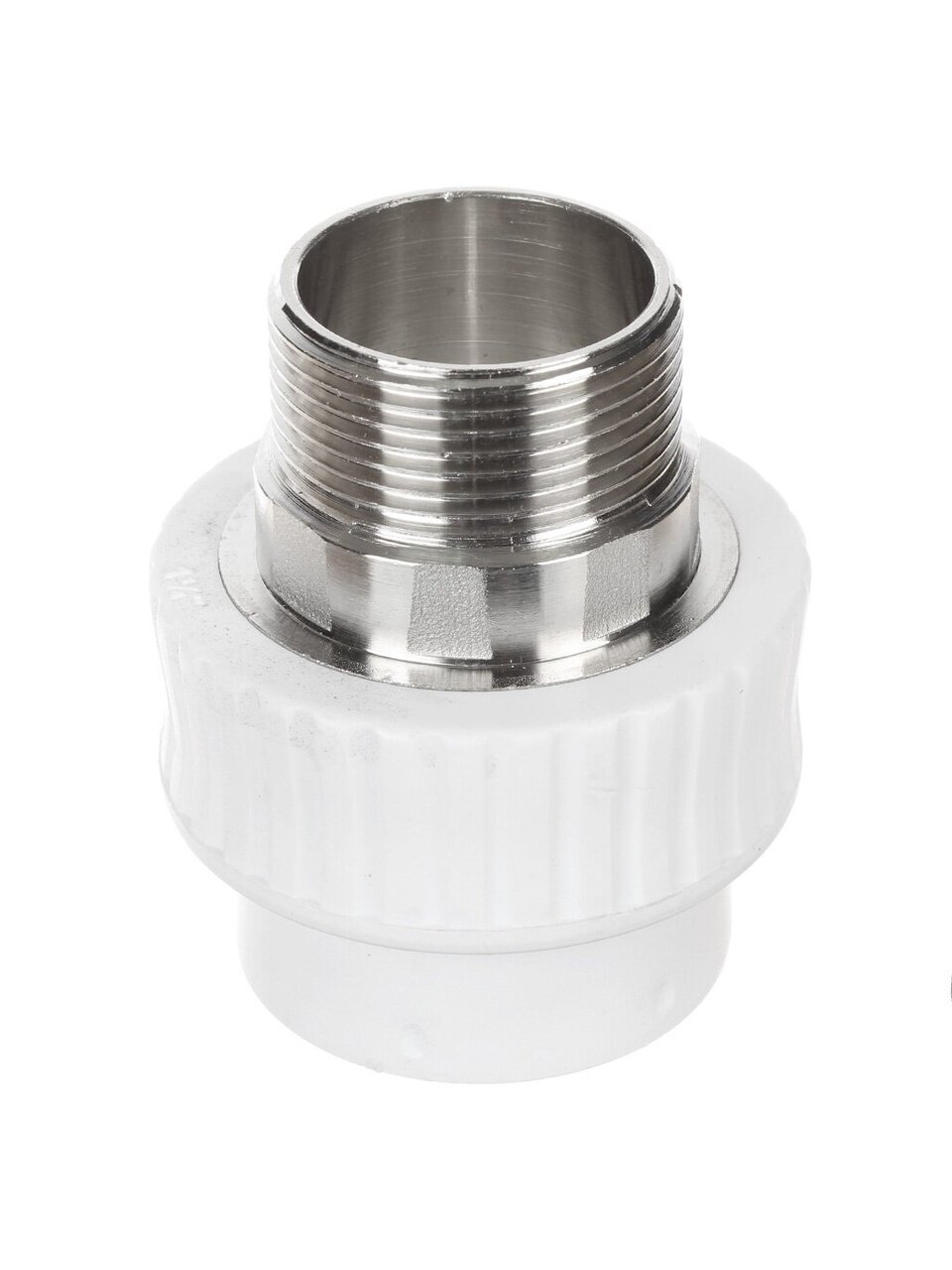 Муфта комбинированная полипропилен, d32х1", наружная резьба, белая, Valfex