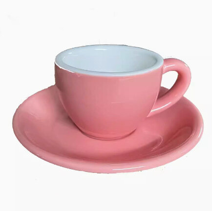 Красочный керамический набор чашек для эспрессо, кофейная чашка, американская, итальянская, европейская чашка для эспрессо, утолщенный стандартный золотой код, 75 мл