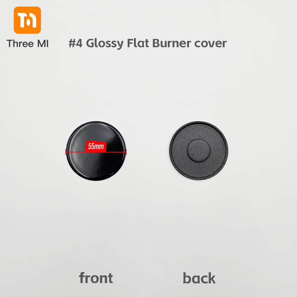 Крышка рассекателя горелки конфорки для газовой плиты Комплект 1 шт #4 55mm Глянцевая плоская