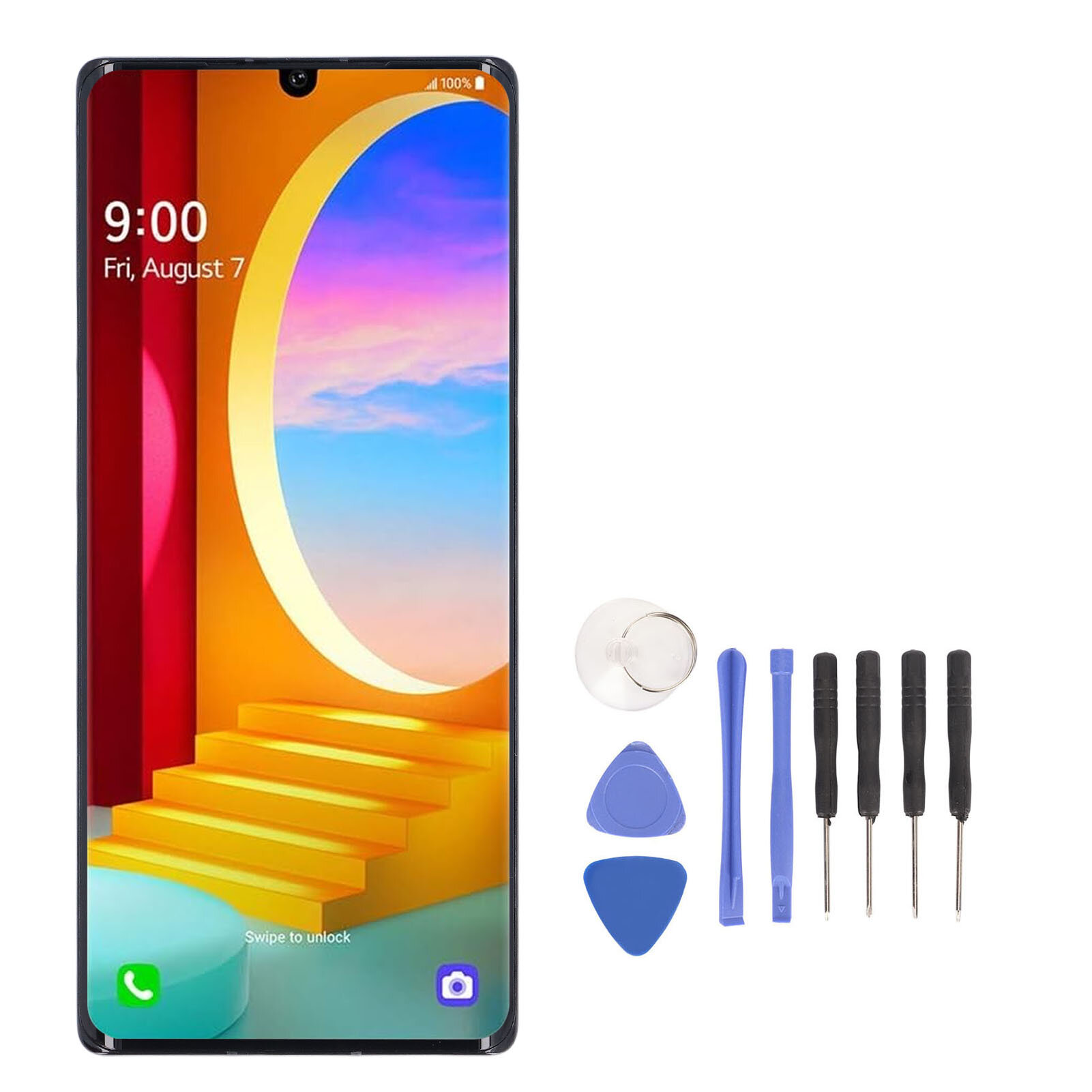 Замена OLED-экрана для Velvet 5G (дисплей в сборе с датчиком отпечатков, черный)