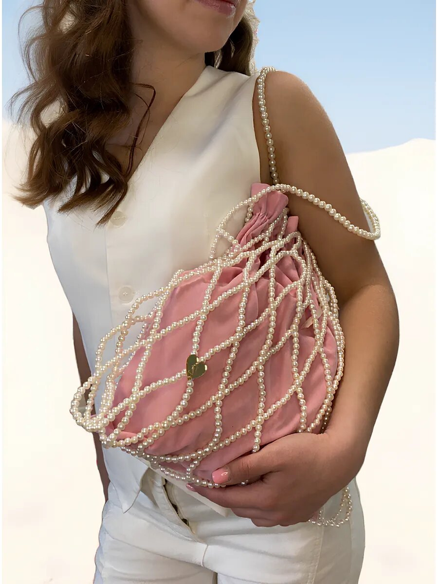 Сумка авоська авоська из бусин