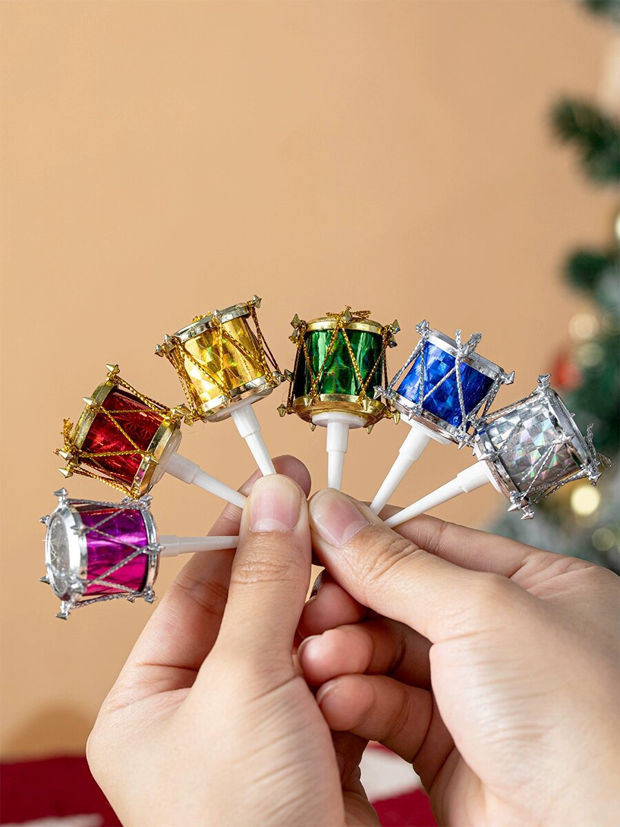 Рождественские украшения для торта: елочные игрушки, венки, фигурки Санта-Клауса, звезды, бумажные топперы для