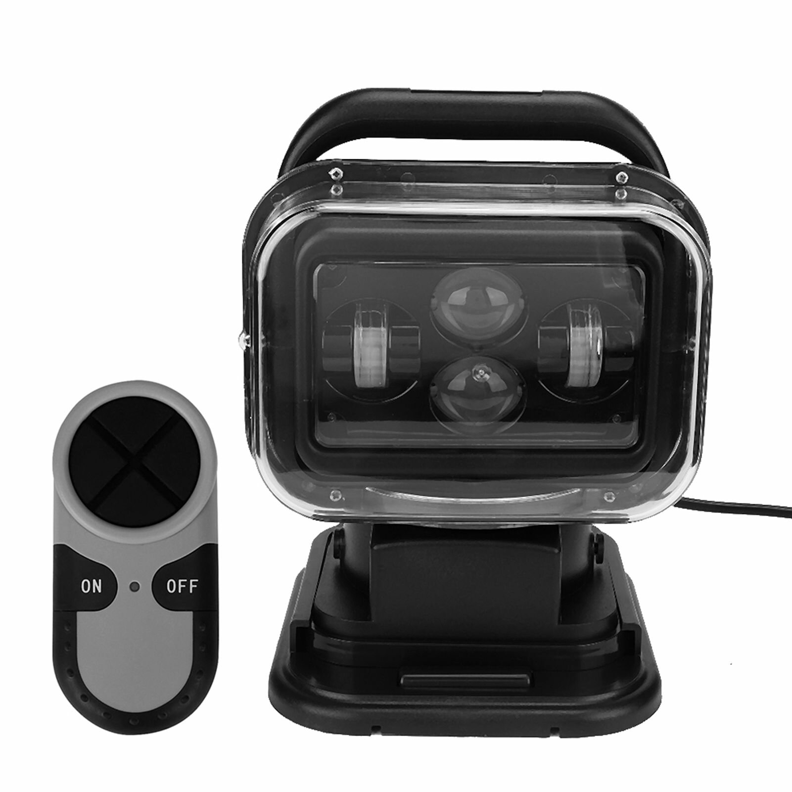 Светодиодный прожектор 60 Вт с дистанционным управлением, водонепроницаемый прожектор для лодки, автомобиля на открытом воздухе