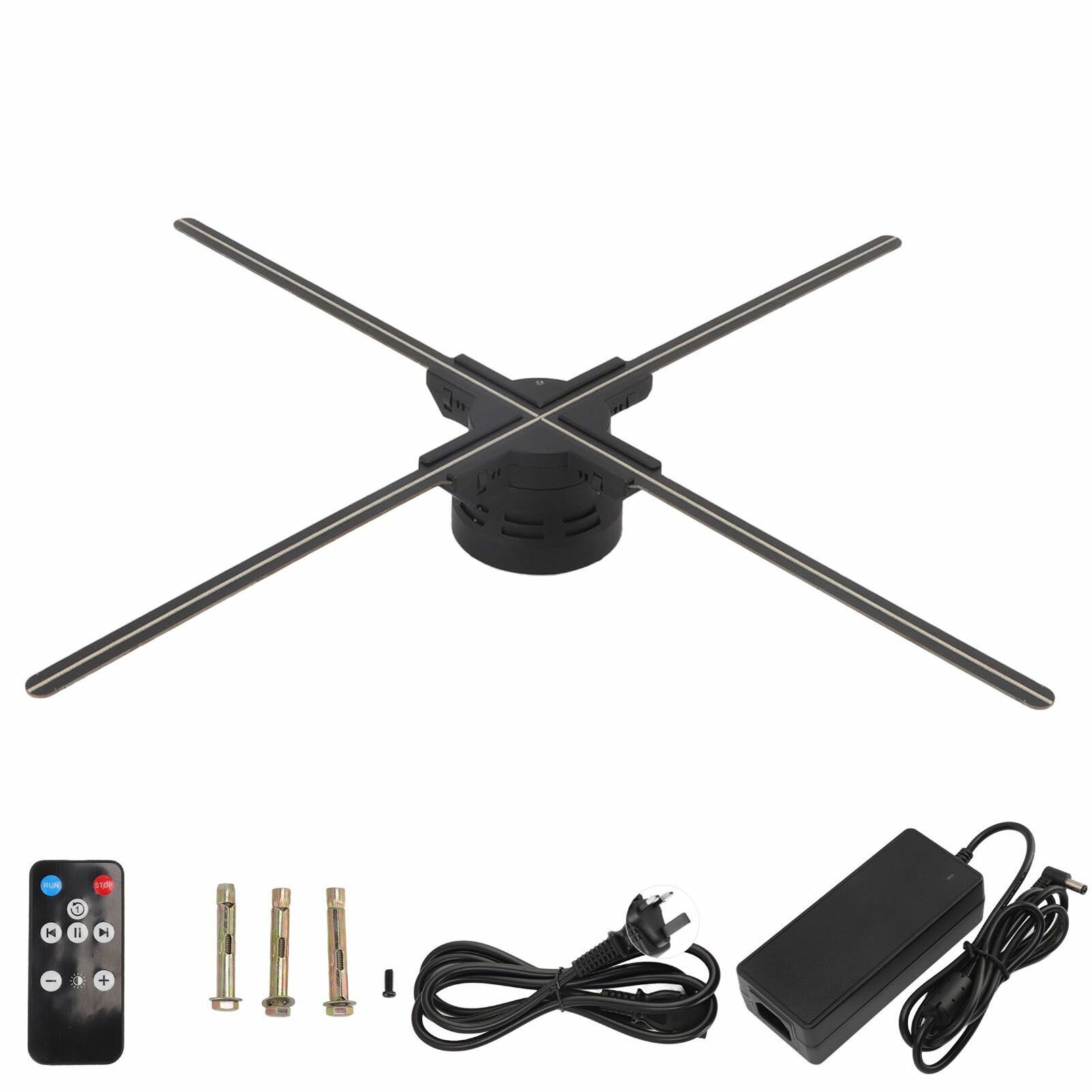 3D голографический проектор 60 см для рекламы в магазинах и барах, вилка UK (100-240В)