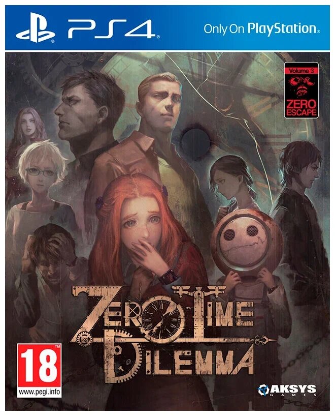 Игра "Zero Escape: Zero Time Dilemma", приключения, логическая, от 3-го лица, 18+, диск