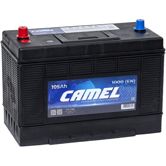 Аккумулятор Camel , 331x175x241, 105 Ач, прямая полярность, конус, 6СТ105(7) 31A-1000
