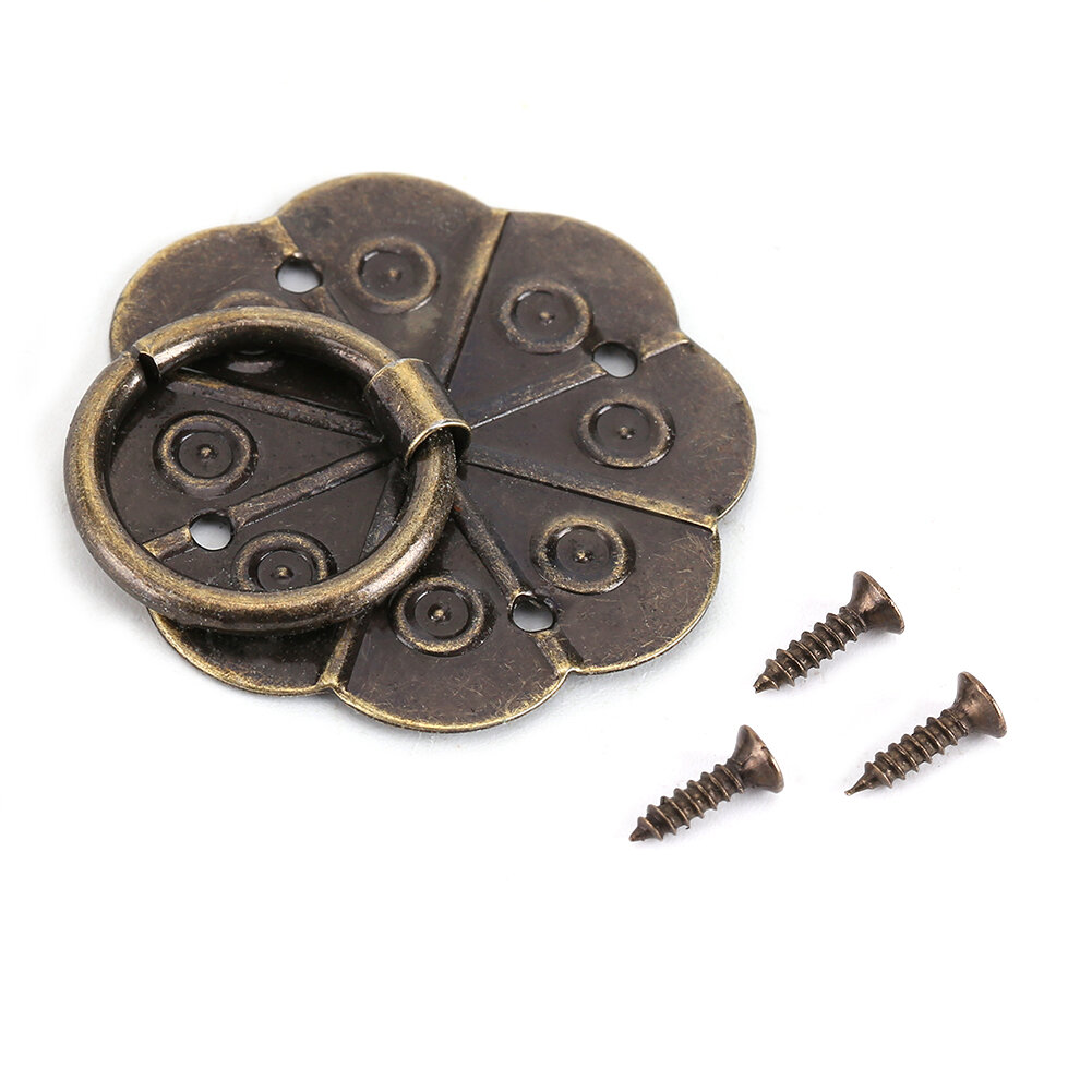 20 шт. железных ручек для мебели, ящиков, шкафов, столов, дверных колец, фурнитура для домашнего декора 3x3 см