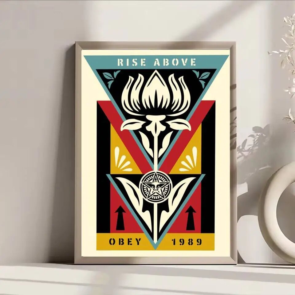 Абстрактный плакат с изображением овчарки, самоклеящаяся художественная водостойкая бумажная наклейка, кофейня, бар, декор стен комнаты