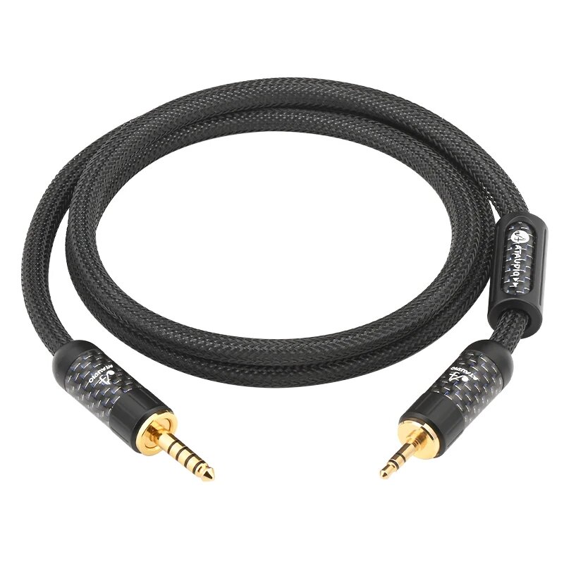 ATAUDIO HiFi квадратный медный аудиокабель-адаптер 4,4 мм на 3,5 мм 4.4 to 3.5 Cable, 1,5 м